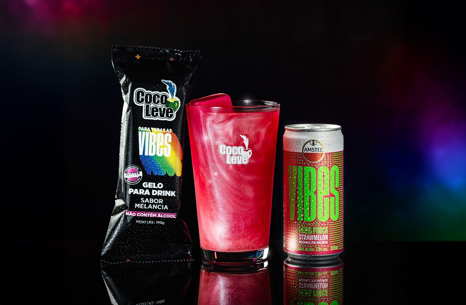 Amstel Vibes e Coco Leve lançam gelo com glitter para celebrar o Mês do ...
