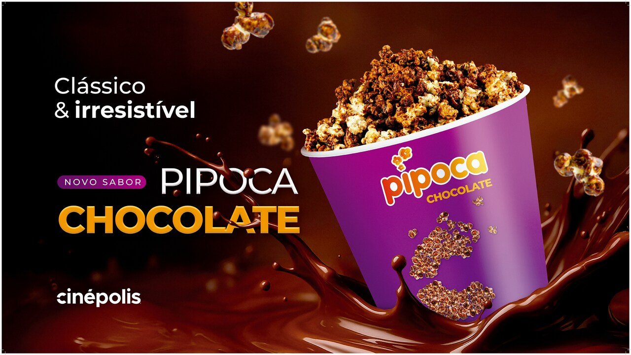 Cinépolis lança pipoca de chocolate nas bombonieres do Brasil - Marca Pop